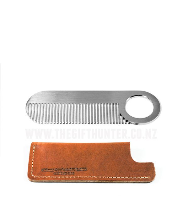Chicago Comb + Sheath | Chicago Comb | Worlds Finest Metal Combs