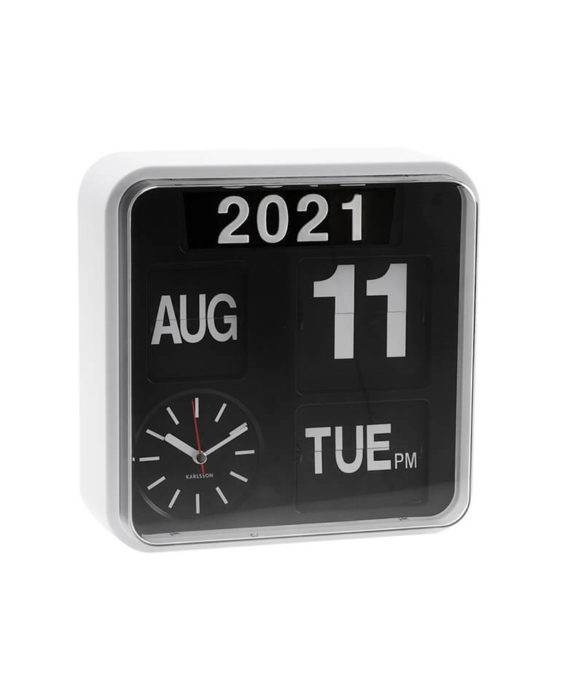 Karlsson Mini Calendar Flip Clock | Office Clock | Wall Clocks | Gifts ...
